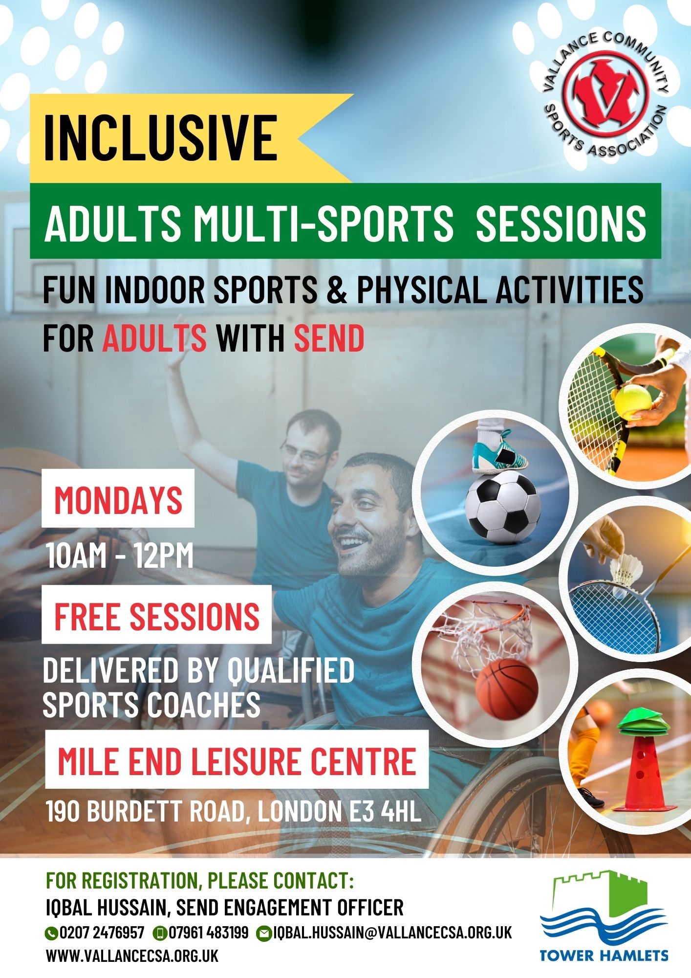 Tower Hamlets Local Offer :: Events / Inclusive Adult Multi-Sports Sessions / Search Results